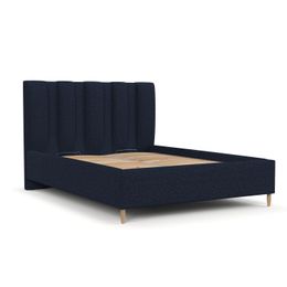 POLSTERBETT Loom 120/200 cm Marineblau im Riva Stoff