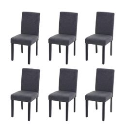 MCW ESSZIMMERSTUHL Anthrazit 6er-Set