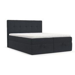 BOXBETT Tivra 200/200 cm Anthrazit im Riva Stoff