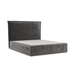 POLSTERBETT Eliot mit Stauraum 180/200 cm Stahl im Lotta Stoff