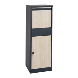 MCW PAKETKASTEN GR&Ouml;&szlig;E XL rechteckig Anthrazit, Braun