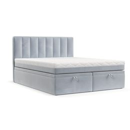 BOXBETT Lume 140/200 cm Hellgrau im Paros Stoff
