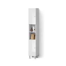 BADSCHRANK Fucino Wei&szlig; Hochglanz 30 x 190 cm
