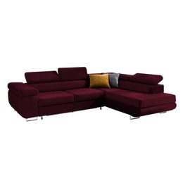 ECKSOFA Wilson 4 Sitzpl&auml;tze Bordeaux