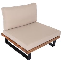 MCW LOUNGE-SESSEL Schwarz, Braun, Beige