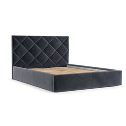 POLSTERBETT Torno 140/200 cm Dunkelgrau im Kronos Stoff