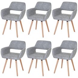 MCW ESSZIMMERSTUHL Beton Dekor 6er-Set