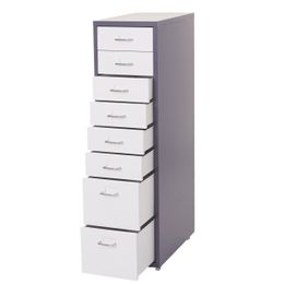 MCW ROLLCONTAINER Anthrazit, Wei&szlig;