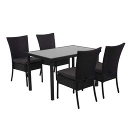 MCW GARNITUR Schwarz, Anthrazit 5-teilig-Set