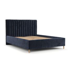 POLSTERBETT Aria 120/200 cm Marineblau im Lotta Stoff