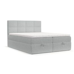 BOXBETT Velto 160/200 cm Hellgrau im Riva Stoff