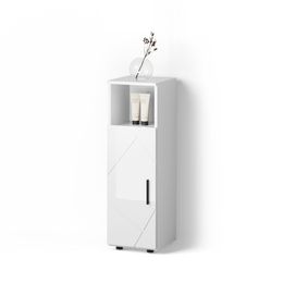 MIDISCHRANK Ronco Wei&szlig; Hochglanz 30 x 95 cm
