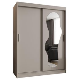 SCHIEBET&Uuml;RENSCHRANK mit Spiegel ULTRA 200/150/62 2-t&uuml;rig