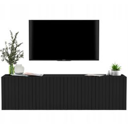 TV-SCHRANK Elpis Schwarz Matt Glamour 150 cm