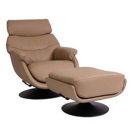 MCW RELAXSESSEL MIT HOCKER taupe