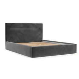 POLSTERBETT Liline 140/200 cm Grau im Kronos Stoff