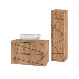 BADM&Ouml;BEL 80.6cm Teren 2er-Set Holz