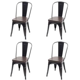 MCW ESSZIMMERSTUHL H10E Braun 4er-Set