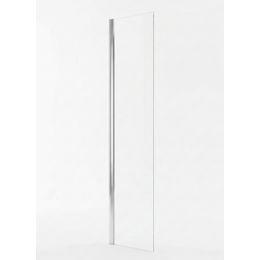 Badplaats DUSCHWAND Florida - 40 x 200 cm - Chrom - Walk-In Duschabtrennung aus Sicherheitsglas