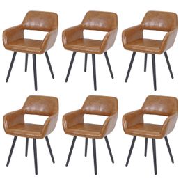 MCW ESSZIMMERSTUHL Braun 6er-Set