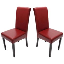 MCW ESSZIMMERSTUHL Rot 2er-Set