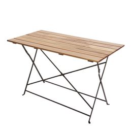 MCW BIERGARTENTISCH KLAPPBAR rechteck Braun