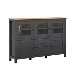 SIDEBOARD Duck Anthrazitgrau und Holz