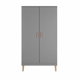 SCHRANK 2 T&uuml;ren Kubi Grau