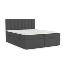 BOXBETT Amaro 160/200 cm Anthrazit im Megan Stoff