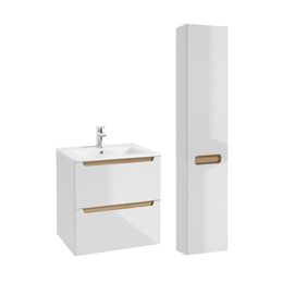BADM&Ouml;BEL 60cm Livia 2er-Set Wei&szlig;