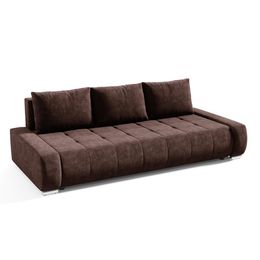 SCHLAFSOFA Jonas 3 Sitzpl&auml;tze Braun