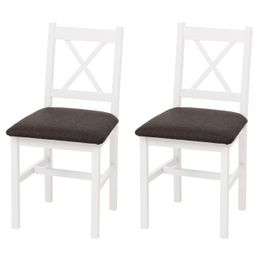 MCW ESSZIMMERSTUHL Wei&szlig;, Schwarz 2er-Set