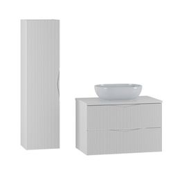 BADM&Ouml;BEL 80.6cm Tao 2er-Set Wei&szlig;