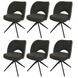 MCW ESSZIMMERSTUHL Gr&uuml;n 6er-Set