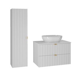 BADM&Ouml;BEL 80.6cm Lexa 2er-Set Wei&szlig;