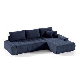 ECKSOFA Jonas 4 Sitzpl&auml;tze Marineblau