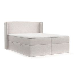 BOXBETT Viva 200/200 cm Hellbeige im Neve Stoff