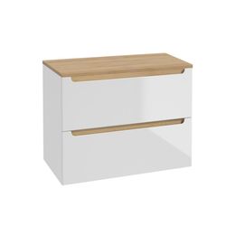 WASCHTISCHUNTERSCHRANK 80cm Livia Wei&szlig;