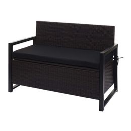 MCW POLY-RATTAN 2ER SITZBANK Braun, Schwarz