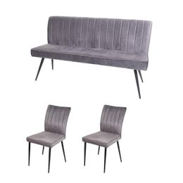 MCW ESSZIMMER-SET Grau 3er-Set