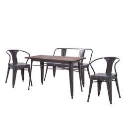 MCW ESSZIMMER-SET Grau 4er-Set