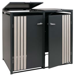 MCW 2ER-M&Uuml;LLTONNENVERKLEIDUNG Anthrazit, Hellbraun