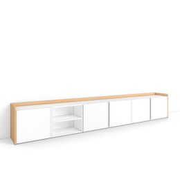 LOWBOARD, Wei&szlig; und Eiche, 309/35/50cm
