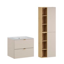 BADM&Ouml;BEL 60cm Azel 2er-Set Kaschmir