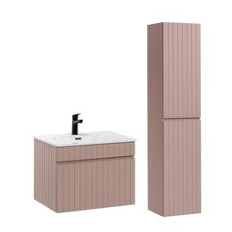 BADM&Ouml;BEL 60cm Zelie 2er-Set Rose