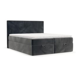 BOXBETT Velma 160/200 cm Anthrazit im Paros Stoff
