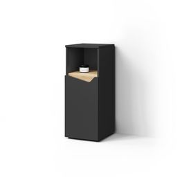 MIDISCHRANK Timavo Anthrazit 30 x 74.5 cm mit T&uuml;r und offenem Fach