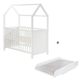 Roba HAUSBETT 60 x 120 cm inkl. Wickelplatte