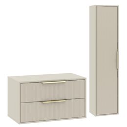 Badplaats BADM&Ouml;BEL-SET Rimini 2 Teile Cashmere - 80 x 46 x 46 cm