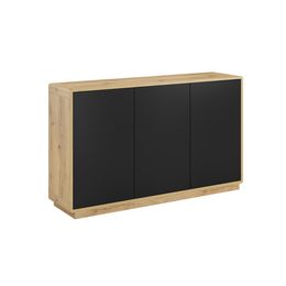 SIDEBOARD Raven Mattschwarz und Holz